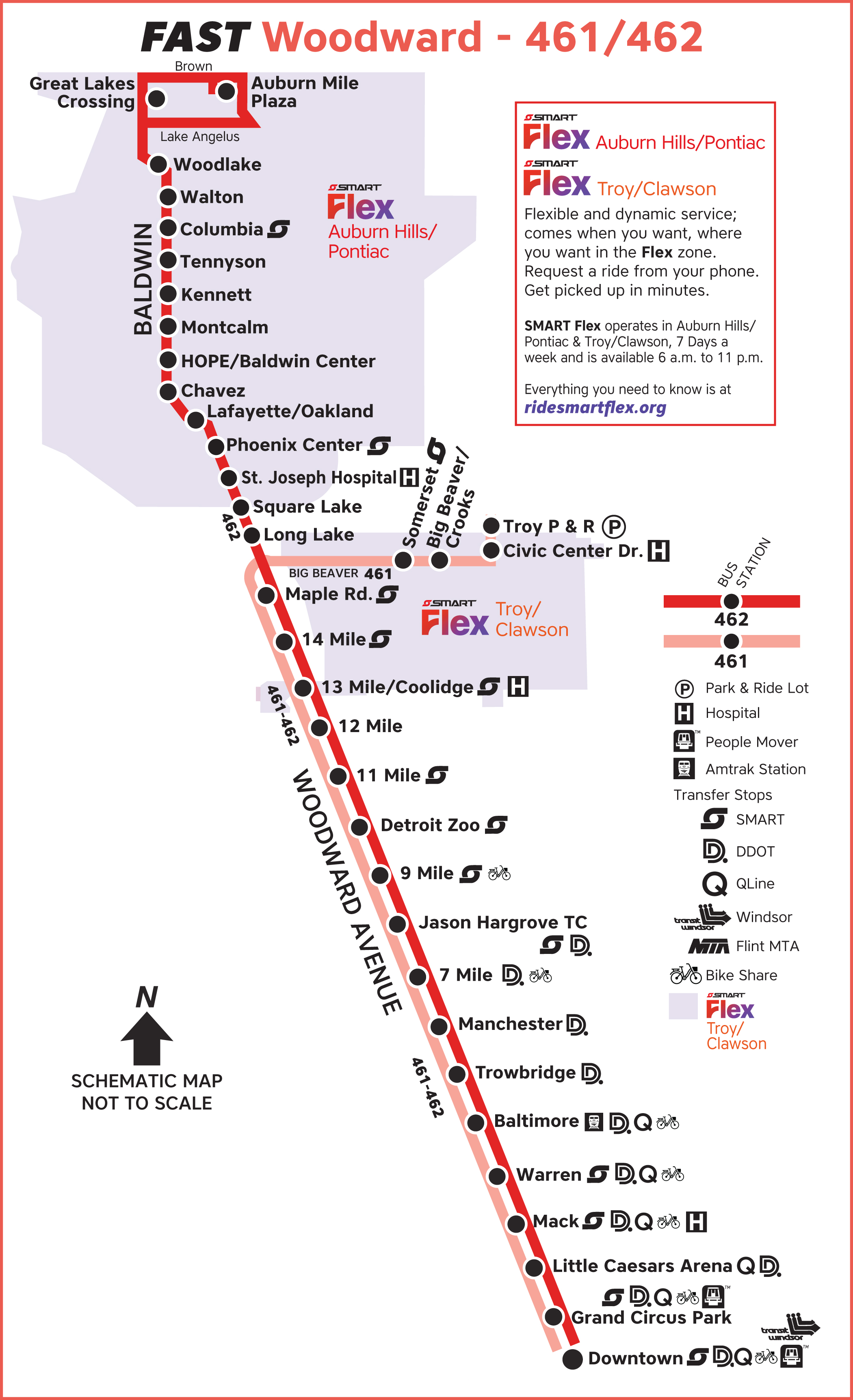 SMART > Schedules > Schedules by Route