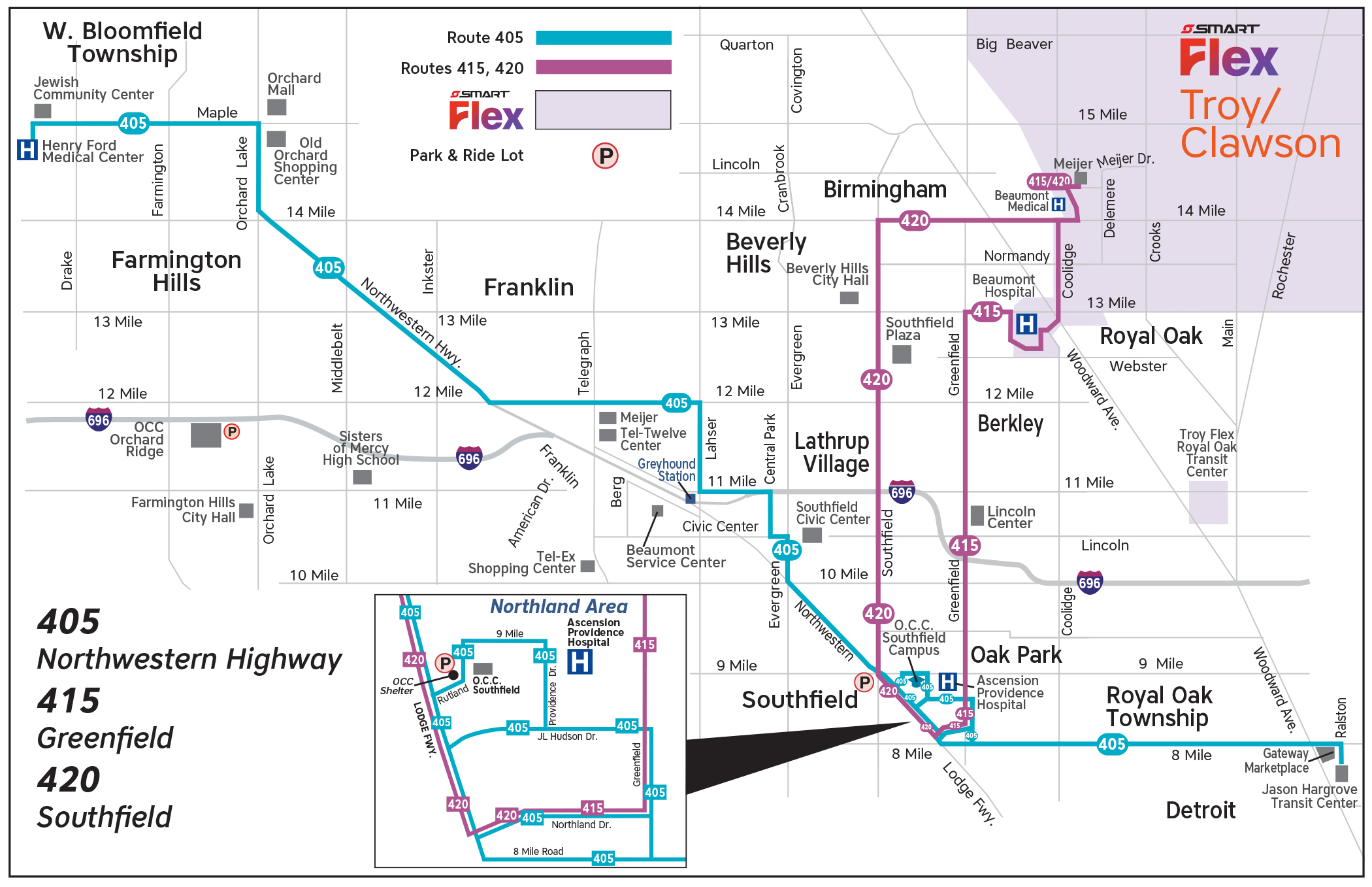 SMART > Schedules > Schedules by Route