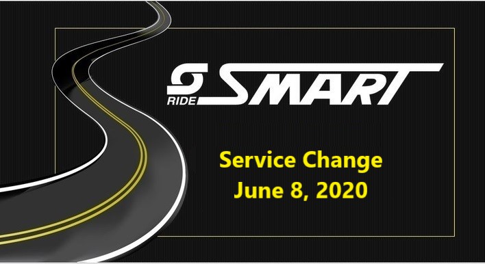 June 8, 2020 Service Change